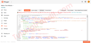 Blogger Template Edit कैसे करें - TutorialPandit.
