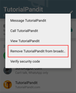 WhatsApp Broadcast List कैसे बनायें (Full Guide) - TutorialPandit.